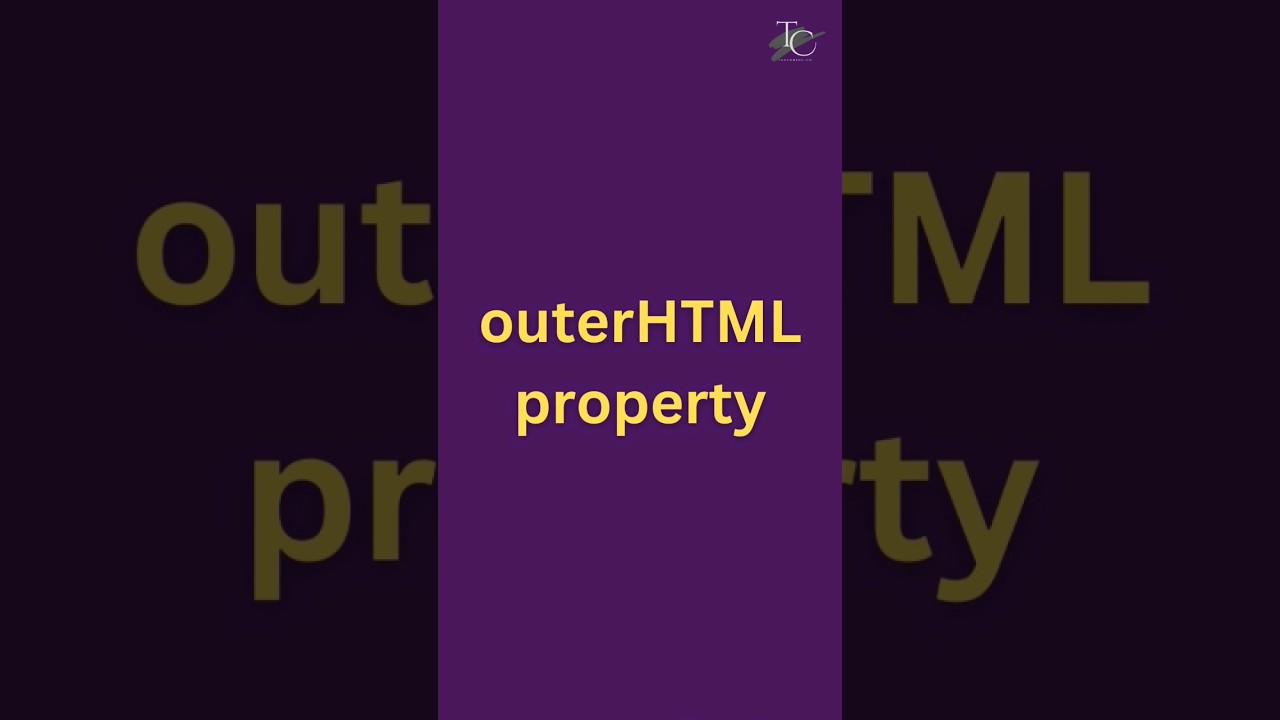 JavaScript Output techniques part 5 | outerHTML property | JavaScript Tutorial in 1 minutes #8