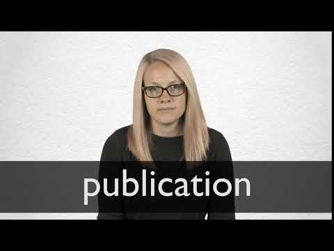 PUBLICATION 释义 | 柯林斯英语词典