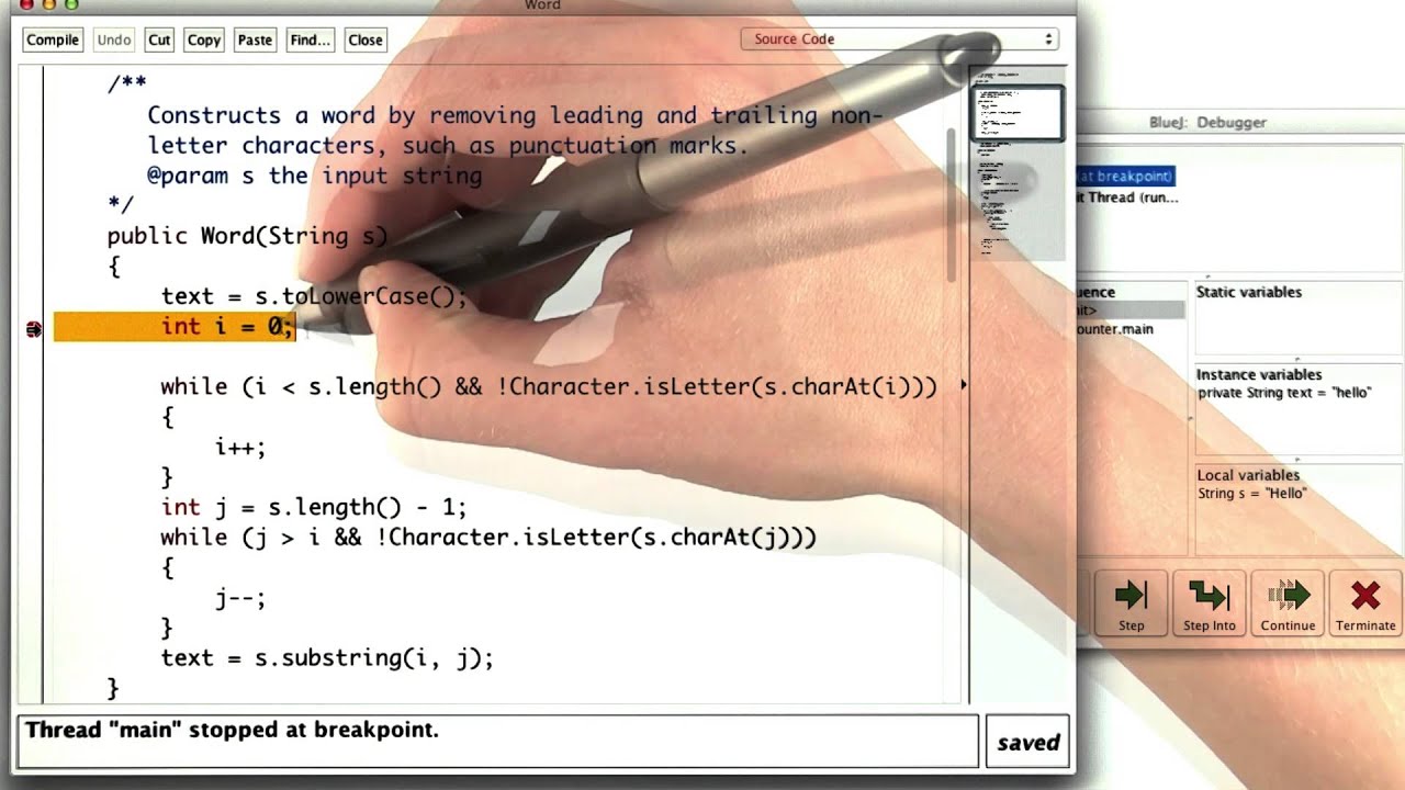 Using the Debugger with Sara 1 - Intro to Java Programming