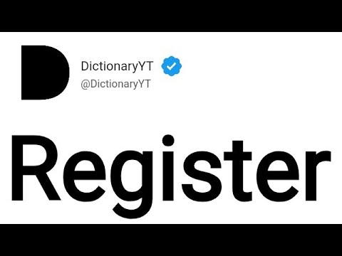Register Meaning in English