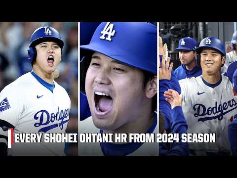 EVERY SHOHEI OHTANI HOMER FROM THE 2024 MLB REGULAR SEASON 🔥 | ESPN MLB