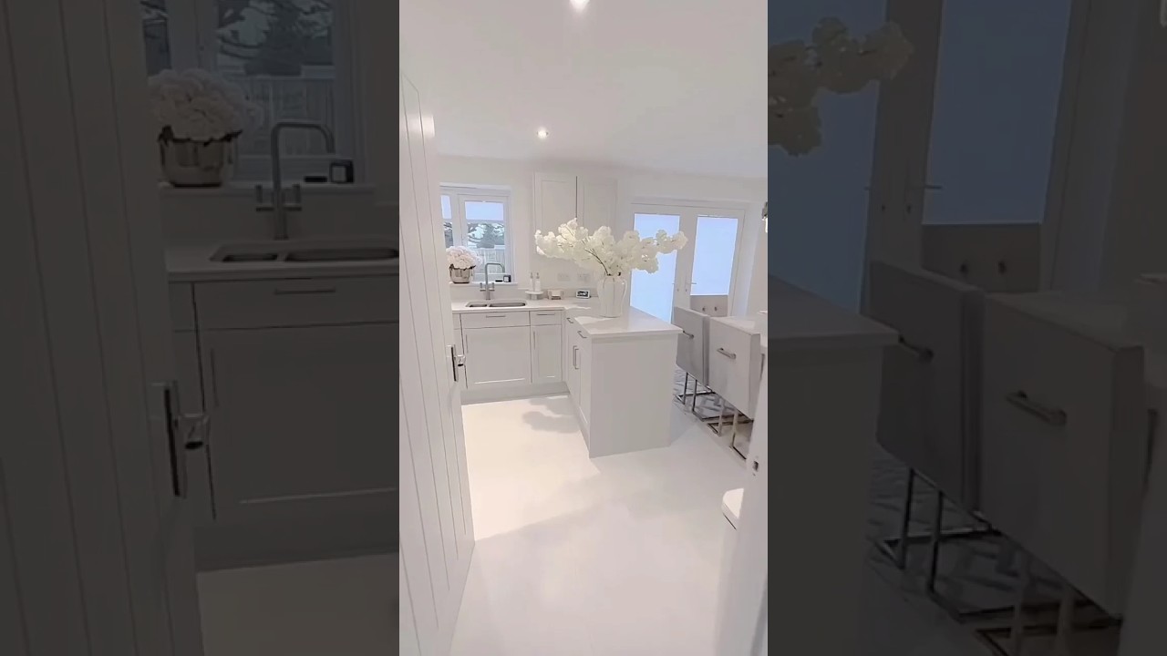 white interior design #shorts #interiordesign