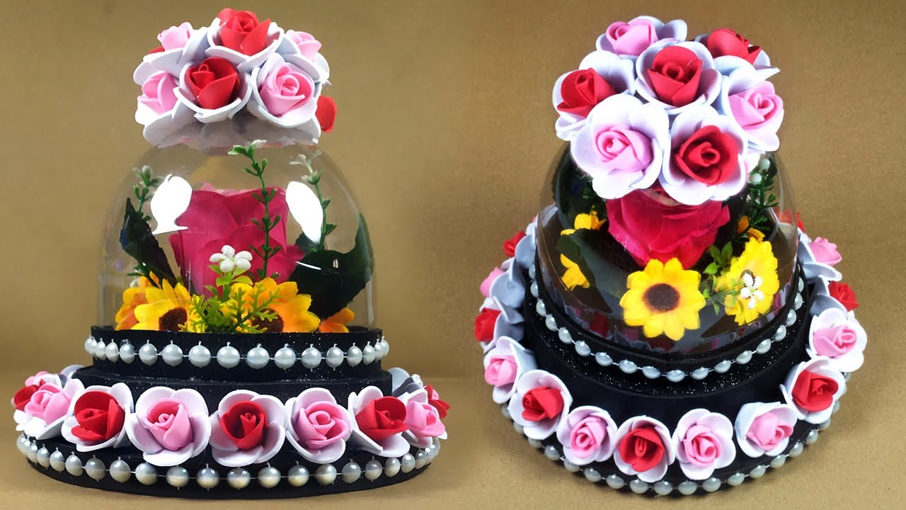 ♻️😍LO HICE CON UNA BOTELLA DE PLÁSTICO + FOAMY - FLOR ENCAPSULADA PARA EL DÍA DE LA MADRE