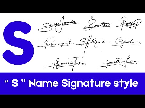 “ S “ Name Signature style | signature ideas for letter s | s signature | episode 36