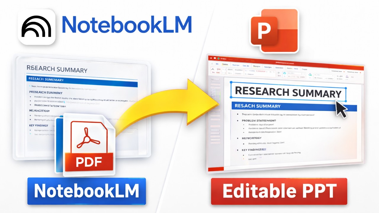 How to Convert Notebooklm Slide Deck PDF to Editable PPT | Easy & Quick