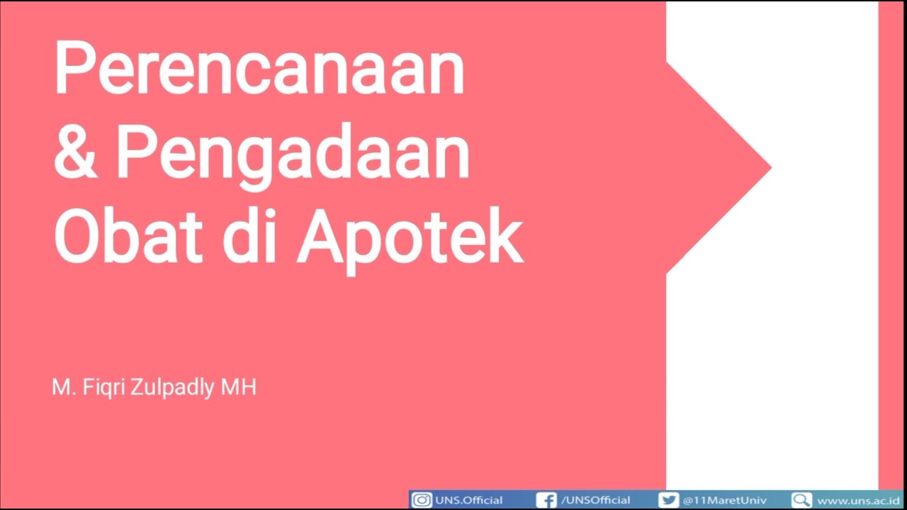 Melakukan Perencanaan dan Pengadaan Obat di Apotek