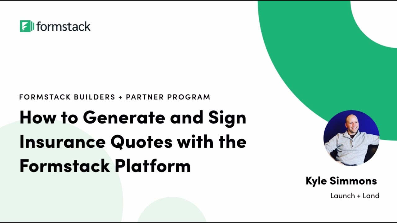 How to Generate and Sign Insurance Quotes with the Formstack Platform | Formstack