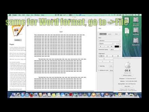 How to convert Pages documents to pdf or Word documents