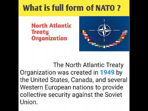 What is full form of NATO?