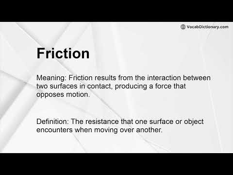 Friction Meaning