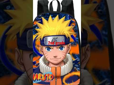 Naruto backpacks base on grades #naruto #shorts