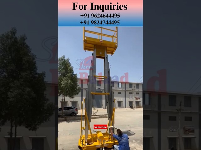 Aluminum Aerial Work Platform - Double Mast Aerial Work Platform ...