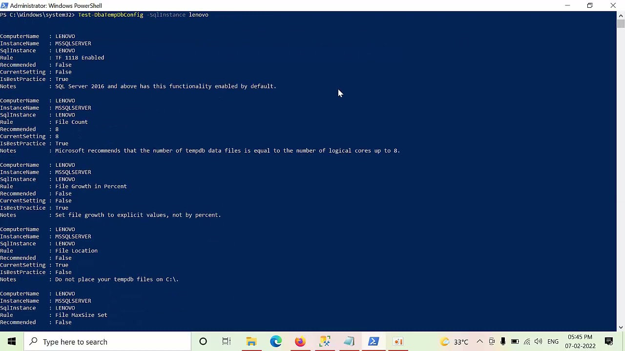 SQL Server Temp DB Best practices