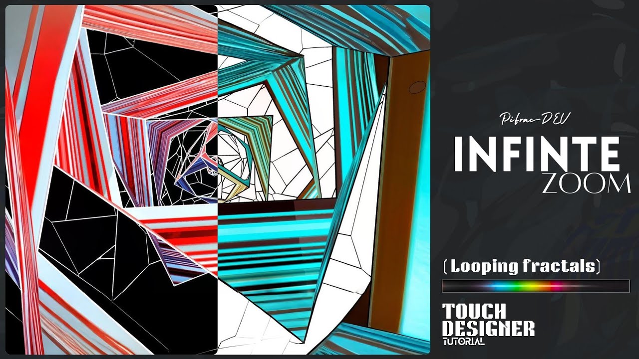 Infinite looping fractal zoom - TOUCHDESIGNER tutorial 