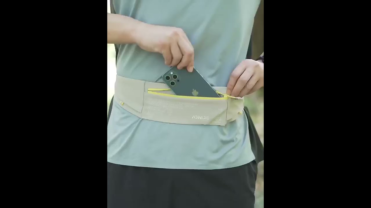 AONIJIE W8112 Running Belt, Adjustable Fanny and Waist Pack