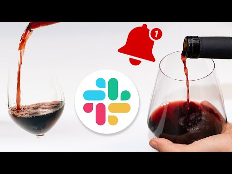 Machine pours wine for every slack notification