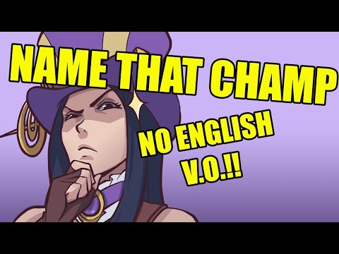 /ALL Chat | Name That Champ: No English Allowed