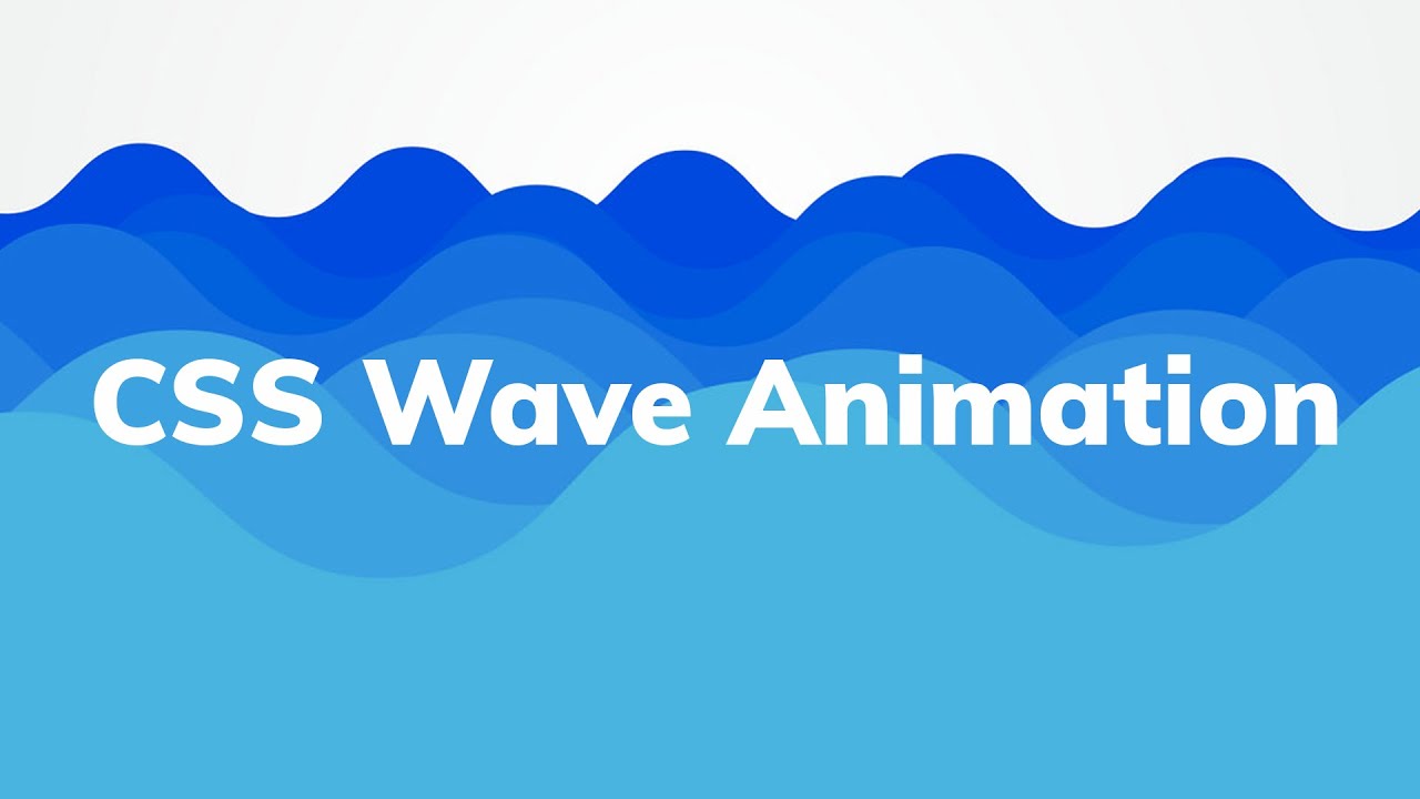 CSS Water Wave Loading Animation Super Easy