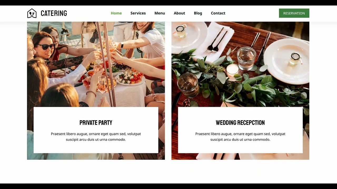 Catering Website Designs