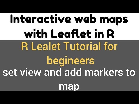 Leaflet package in R - setView() and addMarkers() functions - mapping the Taj Mahal - #6