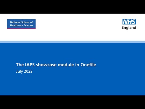 The IAPS showcase module in OneFile