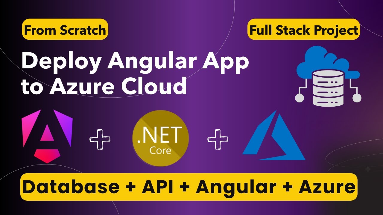 Full-Stack App Deployment on Azure 🚀 | Angular + .NET + SQL + Azure Complete Guide (Step-by-Step)