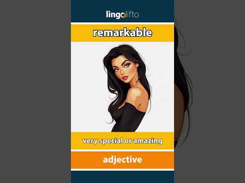 🇬🇧 Remarkable Meaning : Flash Card : Learn English Vocabulary