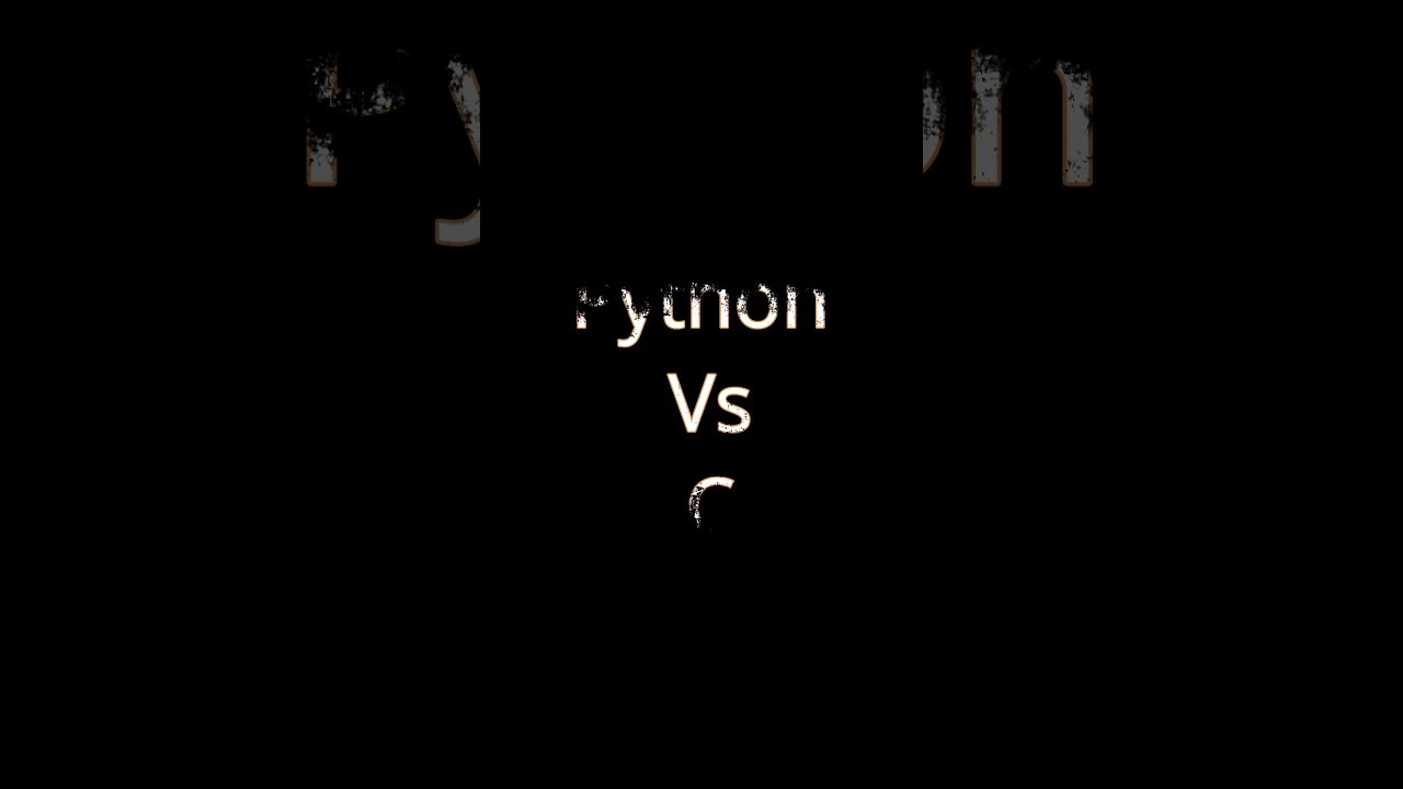 Python Vs c Hello World Program