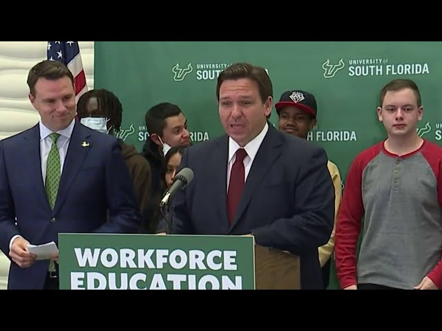 "This is ridiculous": Ron DeSantis scolds students for wearing face ...