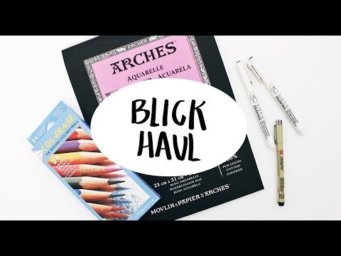 Blick Art Supplies Haul | Châ–²r â–¼illenâ–²