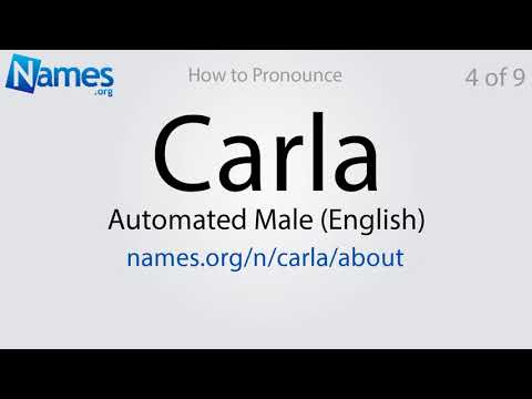 How to Pronounce Carla
