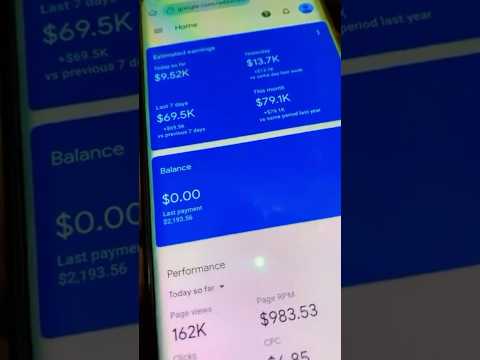 $79k Adsense Earnings ???????????????? #adsense #googleadsenseupdate #googleadsense