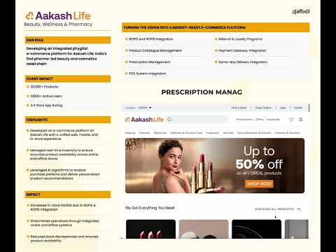 Developing an integrated phygital e-commerce platform for Aakash Life