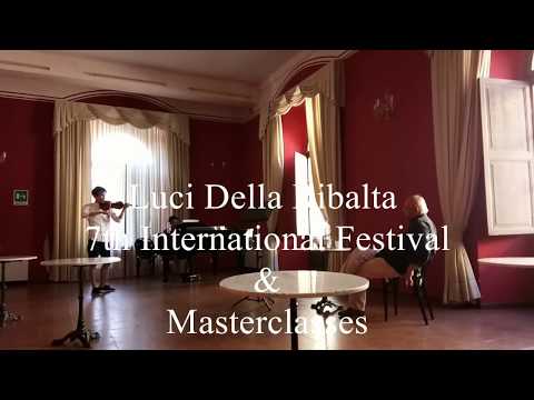 Elia Chiesa performing Brano è polonaise in D major at the Luci Della Ribalta Festival