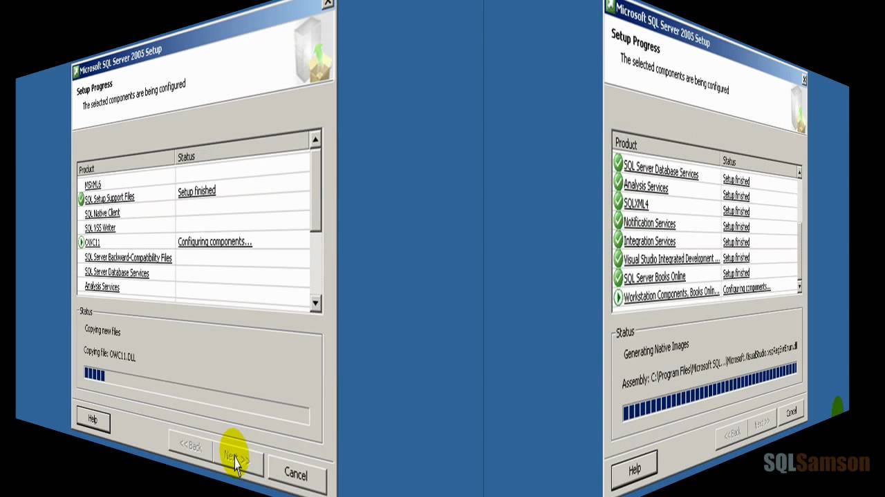 Installing SQL Server 2005 - Default Instance