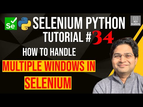 Learn Selenium Python Tutorial 34 How to handle Multiple Windows in Selenium - Mind Luster