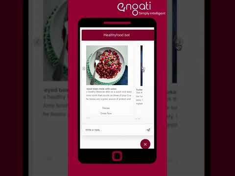 Healthy Food Ordering Chatbot Demo | World Health Day | Engati #shorts