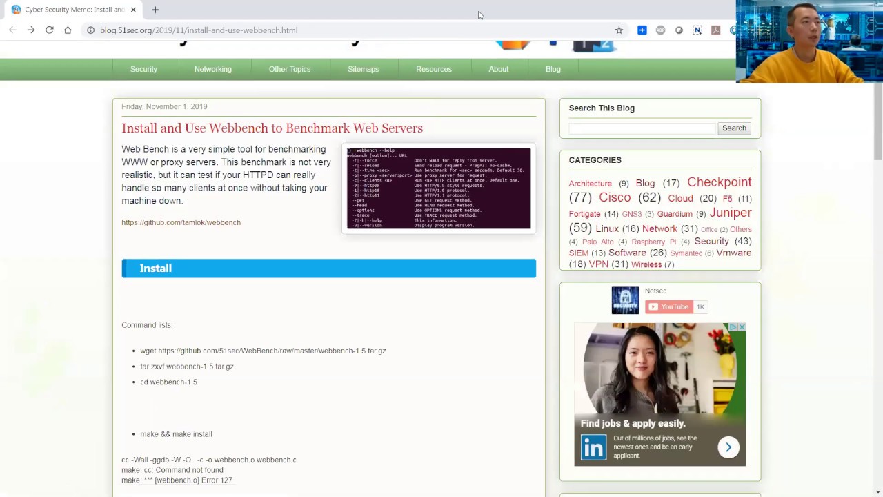 Install WebBench to Benchmark Web Server