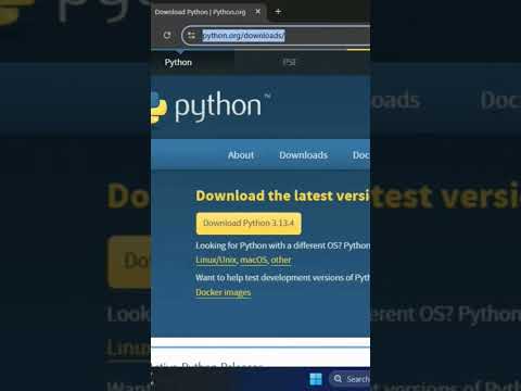 How to download python #python #shortsfeed #coding #windows #viral #shortsfeed #shorts