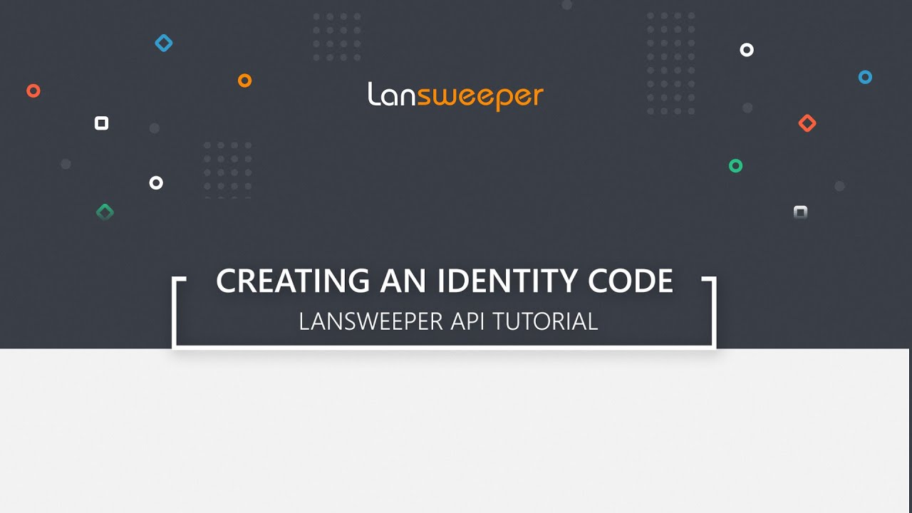 Lansweeper API - How to create an Identity Code for Integrations