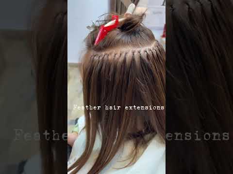 feather new hair extensions technique #hairextension #hair |LEO SALON| Faisal market f_7/1 islamabad
