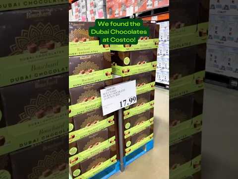 SPOTTED: We found the VIRAL DUBAI CHOCOLATE BARS in Costco #shorts #dubaichocolate