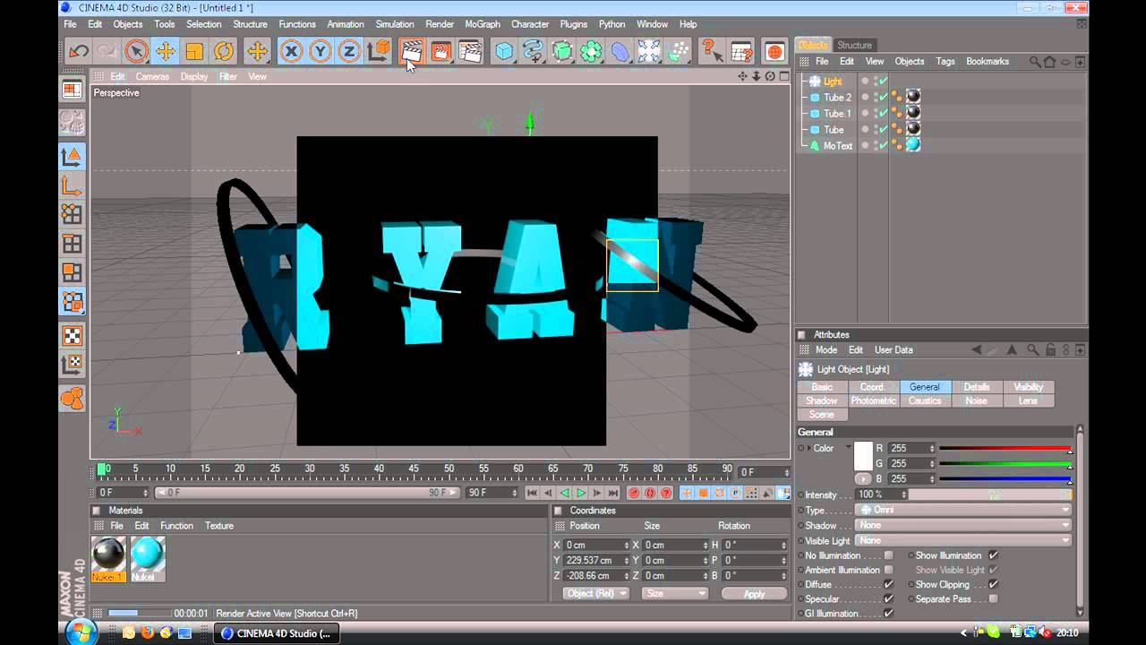 CINEMA 4D R12 - Basic Tutorial