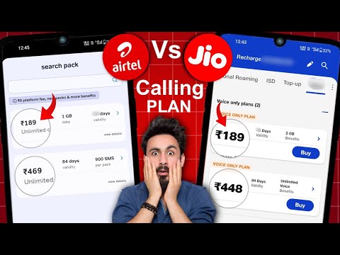Jio 189 Vs Airtel 189 Only Calling Recharge Plan - Airtel Sabse Sasta Calling Plan Offer 2025