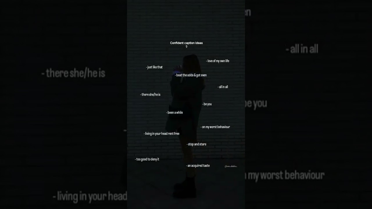 confident caption ideas ❤️