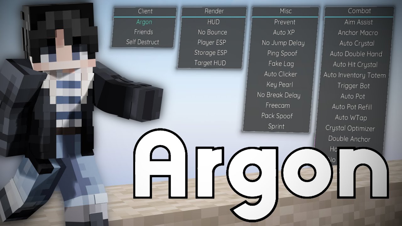 The BEST Minecraft 1.21 PVP Cheat Client | Argon Download Free