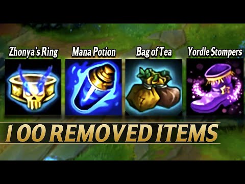 THE REMOVED ITEMS of League of Legends