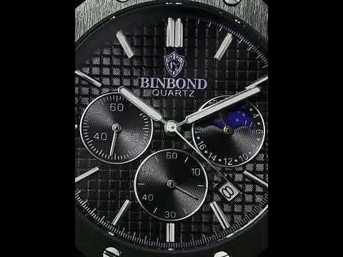 Top Brand Man Casual Watch Luxury Luminous BINBOND B0161