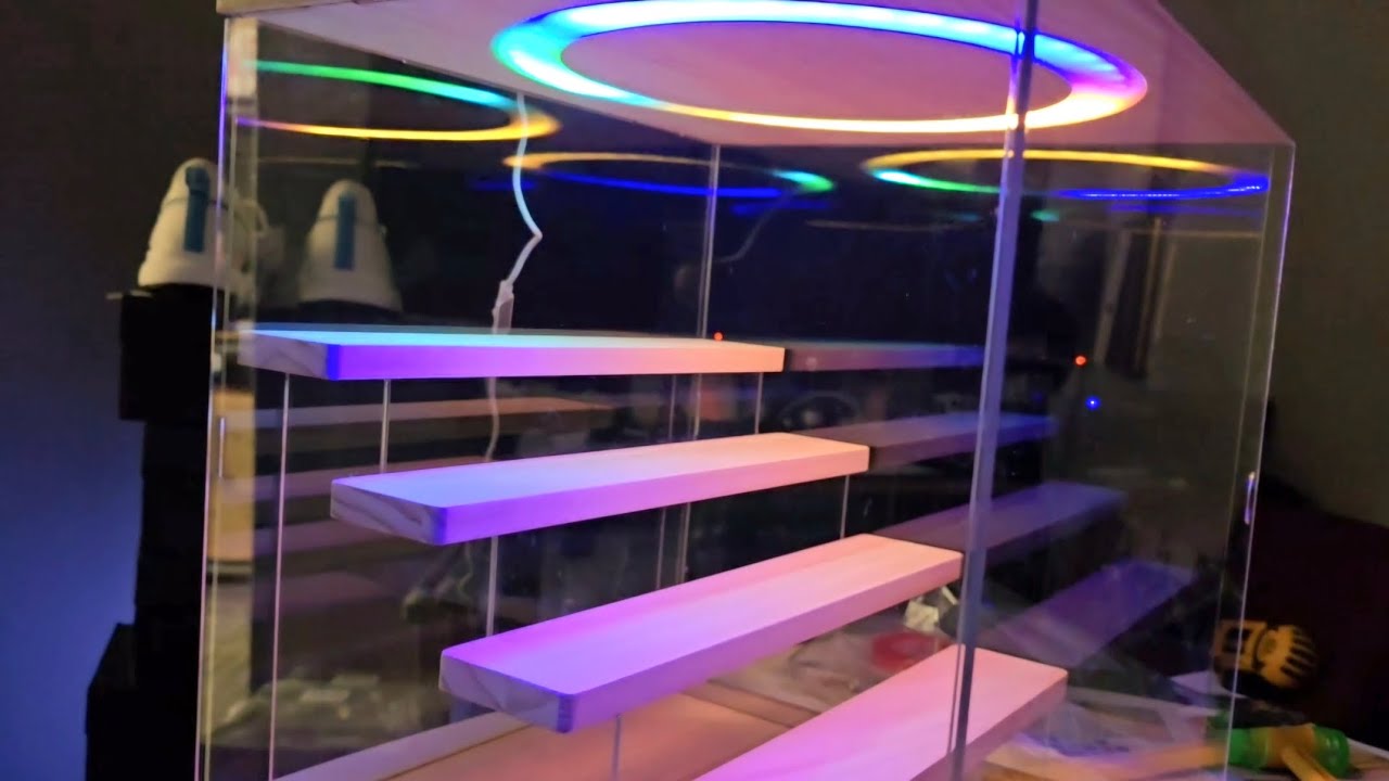 Super cool acrylic display case with lights! Let's build it!