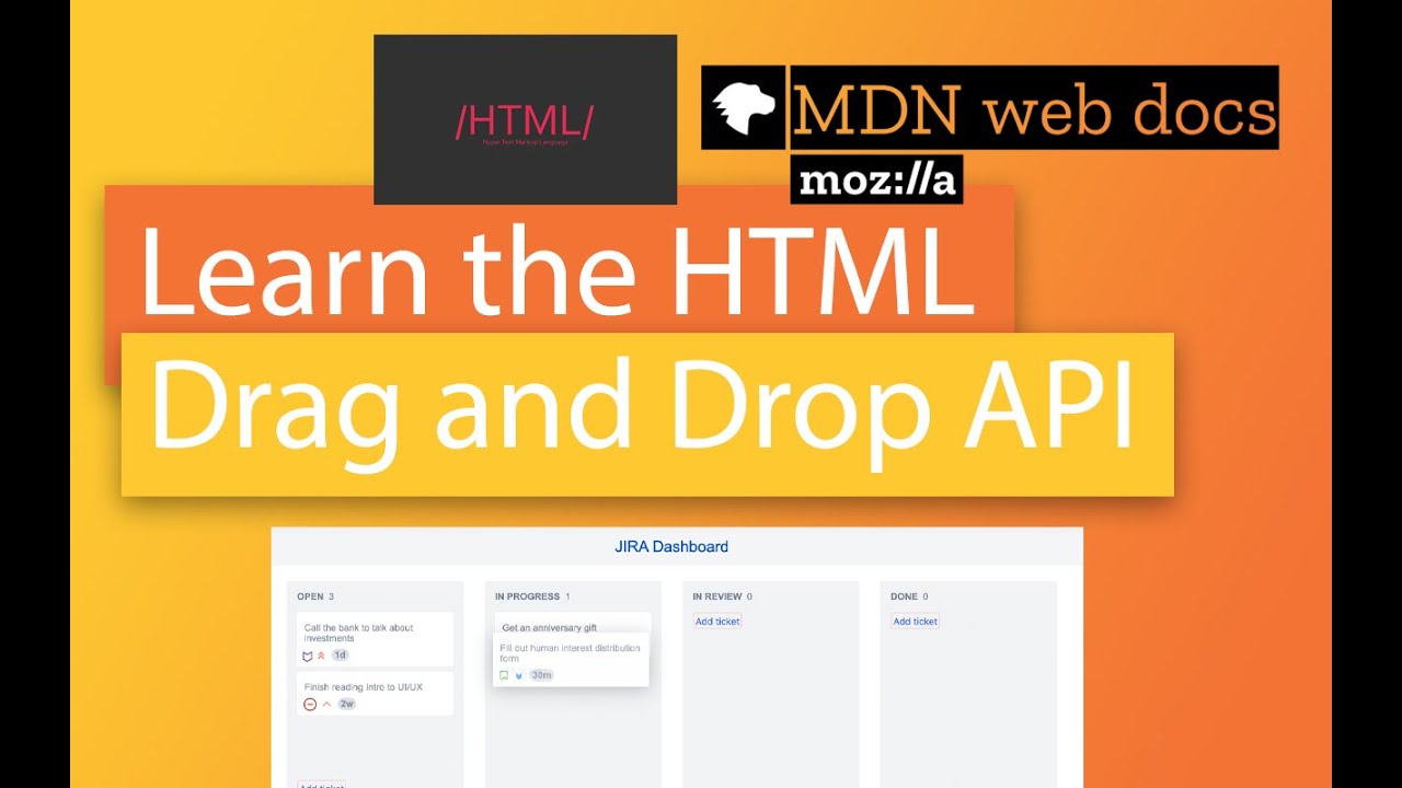 Easy Drag and Drop with Native HTML API